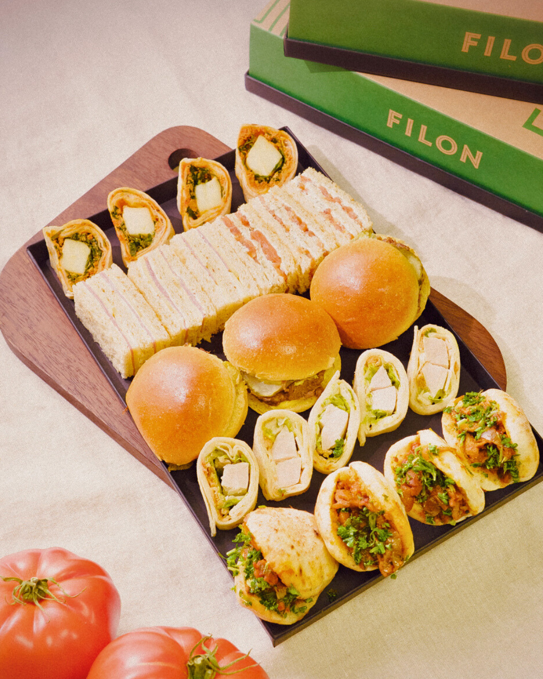 Plateau de finger-food pour cocktail d'entreprise – Filon