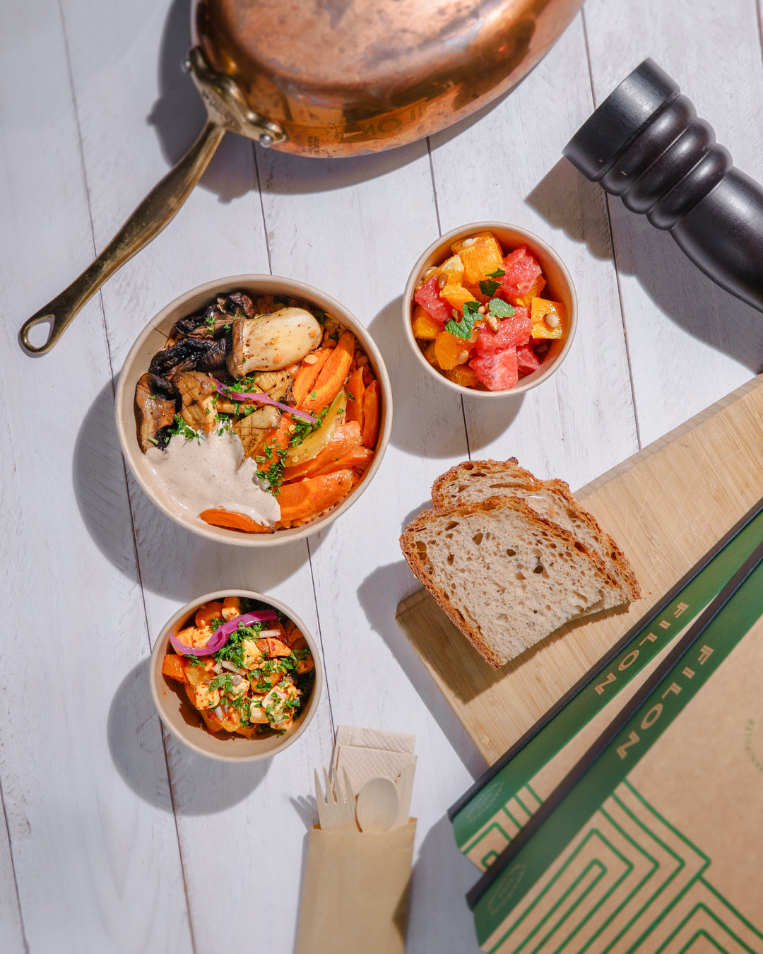 Menu Végan et sans Gluten, plateau repas entreprise – Filon